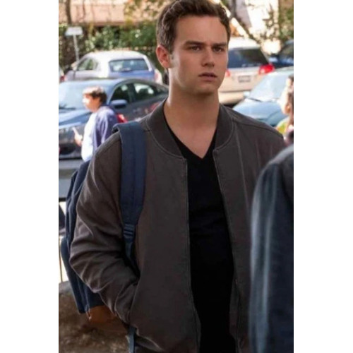 Justin Foley 13 Reasons Why Brandon Flynn Cotton Grey Jacket