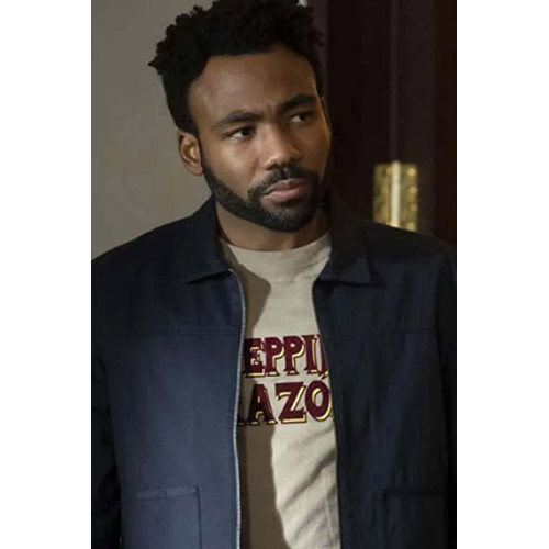 Atlanta S3 Earn Marks Donald Glover Black Cotton Jacket