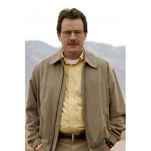 Breaking Bad Bryan Cranston Walter White Khaki Bomber Jacket