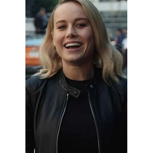 Nissan Commercial Sentra Brie Larson BTS Black Leather Jacket