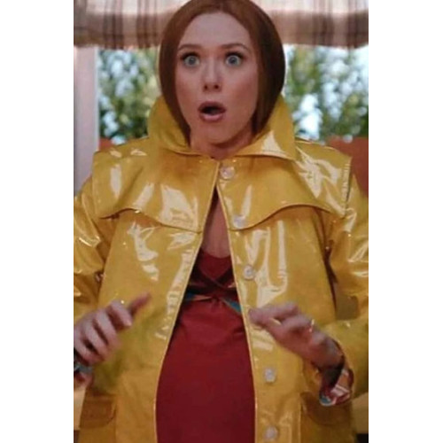 WandaVision Elizabeth Olsen Scarlet Witch Wanda Maximoff Coat