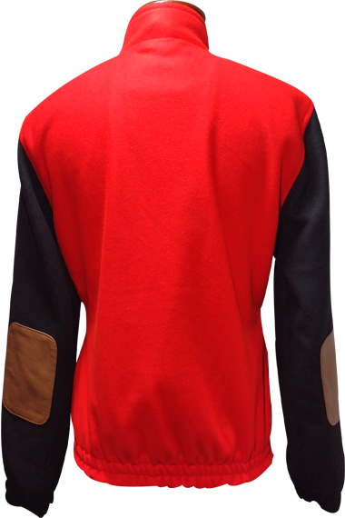 Diana Kristen Stewart Spencer Bomber Red and Black Wool Jacket