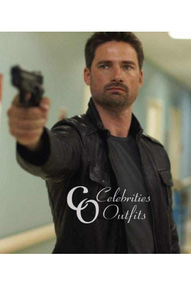 Alphas TV Series Warren Christie Cameron Hicks Leather Jacket