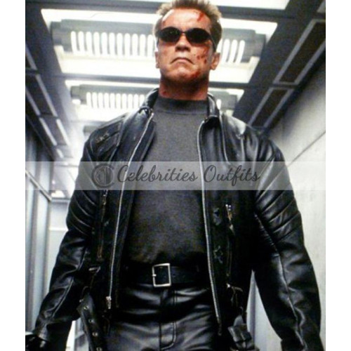 Arnold Schwarzenegger Terminator Rise Of Machines Black Jacket