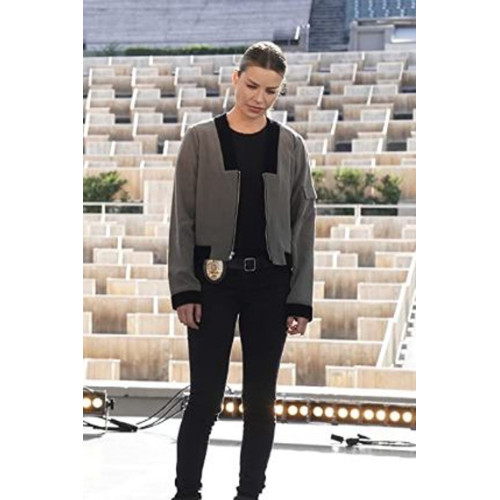 Lauren German Chloe Decker Lucifer TV Show Grey Cotton Jacket