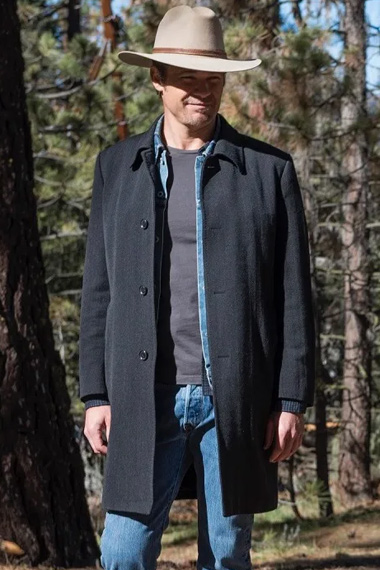 Raylan Givens Justified TV Series Timothy Olyphant Wool Coat