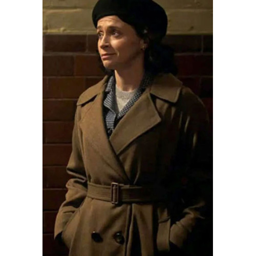 Charlene McKenna Peaky Blinders Lauren McKee Brown Wool Coat