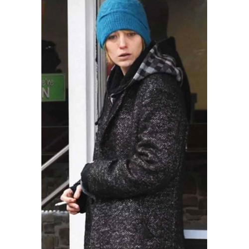 Rhythm Section Blake Lively Stephanie Patrick Grey Wool Coat