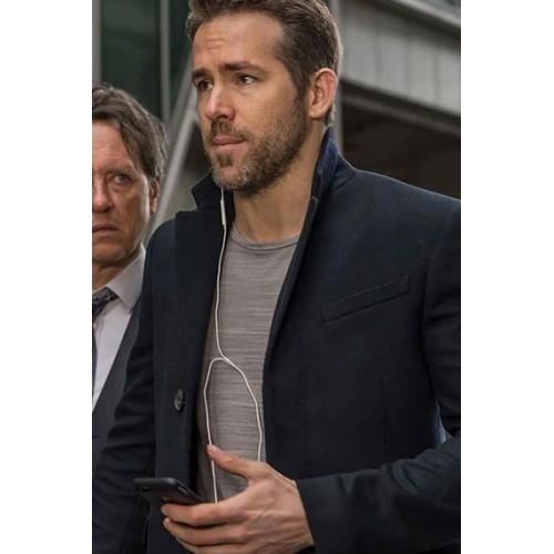 Ryan Reynolds Michael Bryce The Hitman's Bodyguard Wool Coat