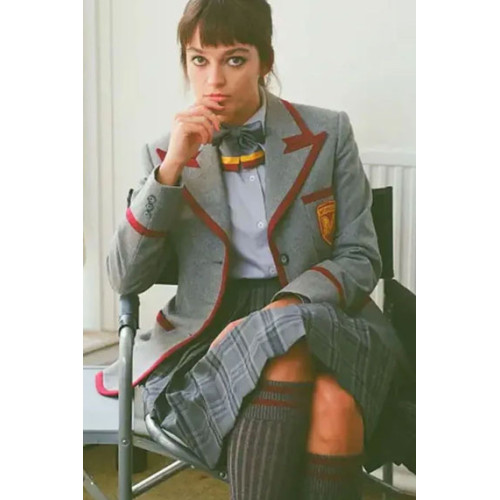 Sex Education Emma Mackey Maeve Wiley Moordale Trench Coat