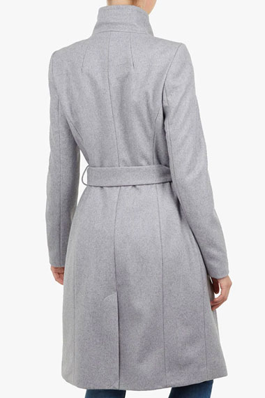 Spinning Out Mandy Davis Sarah Wright Olsen Grey Drape Coat
