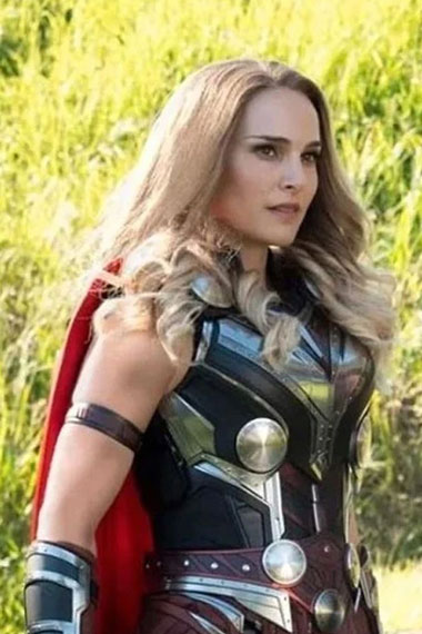 Thor Jane Foster Natalie Portman Silver Cosplay Leather Vest
