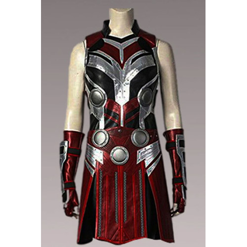 Thor Jane Foster Natalie Portman Silver Cosplay Leather Vest