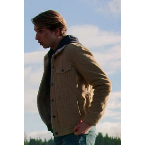 Ricky Virgin River Camel Brown Corduroy Shearling Jacket